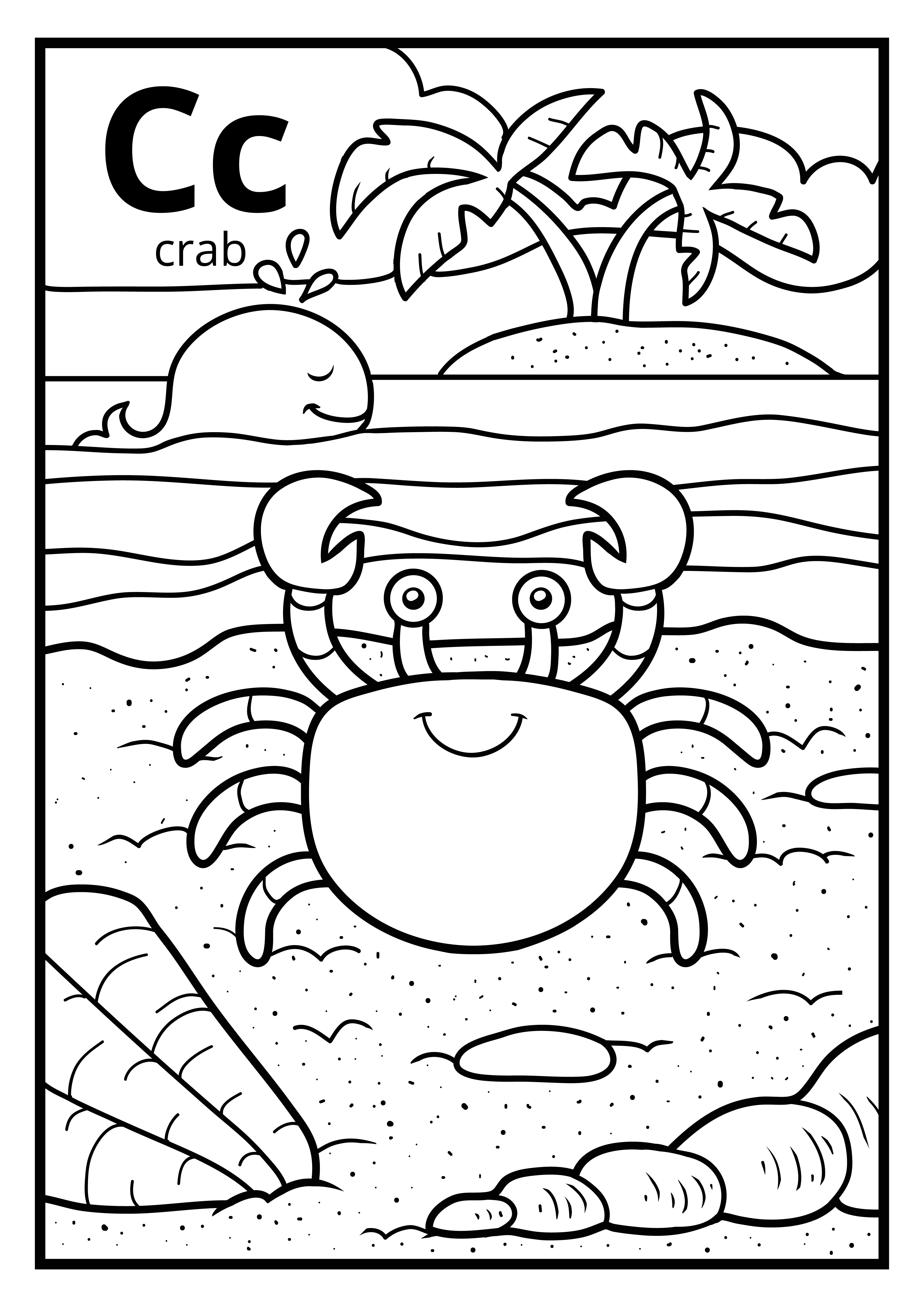 Little Red Bear’s Animal Alphabet Coloring Pages — “C” is for “Cat ...