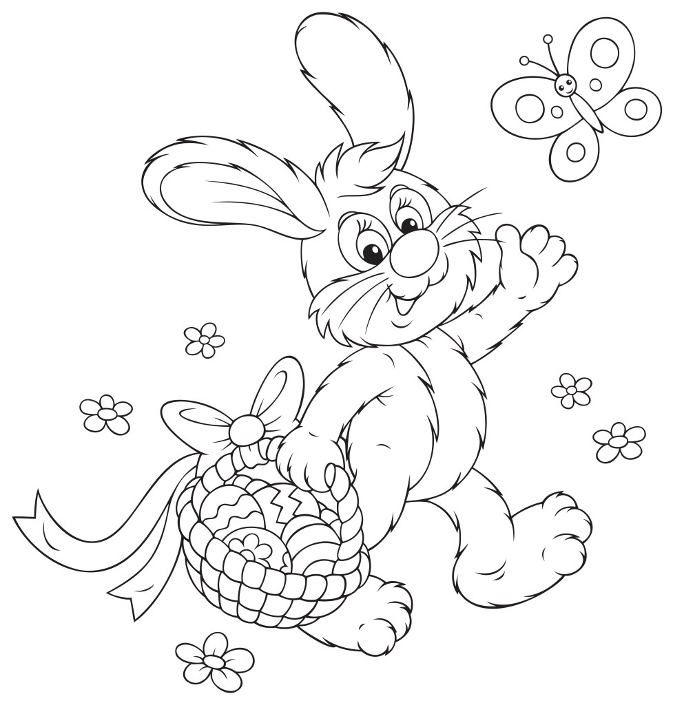 LITTLE RED BEAR’S SPECIAL “EASTER BUNNY” COLORING IMAGES | James Milson ...