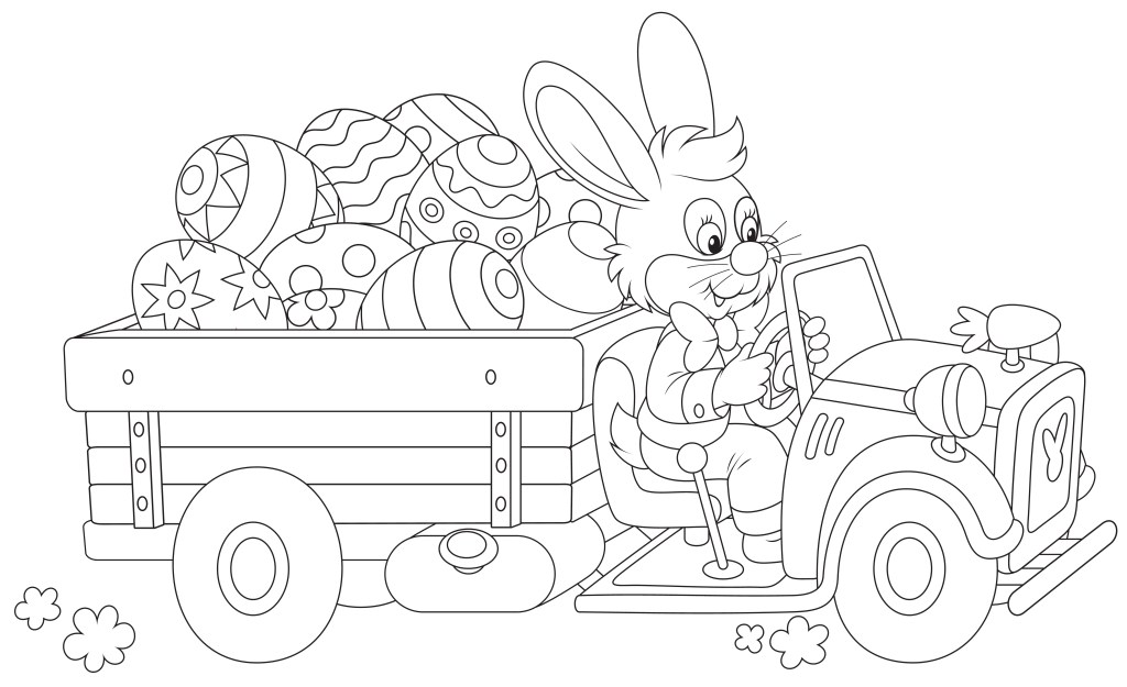 LITTLE RED BEAR’S SPECIAL “EASTER BUNNY” COLORING IMAGES | James Milson ...