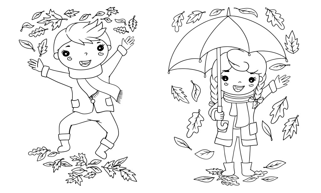 Little Red Bear’s “Happy Autumn Season!” Coloring Pages | James Milson ...