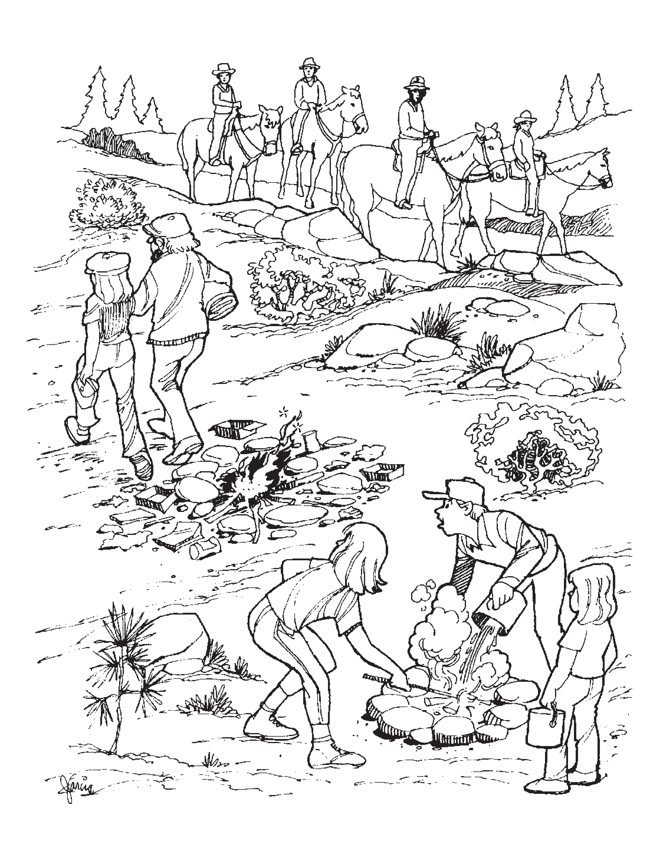 Little Red Bear’s “Smokey The Bear” Coloring Pages | James Milson – The ...